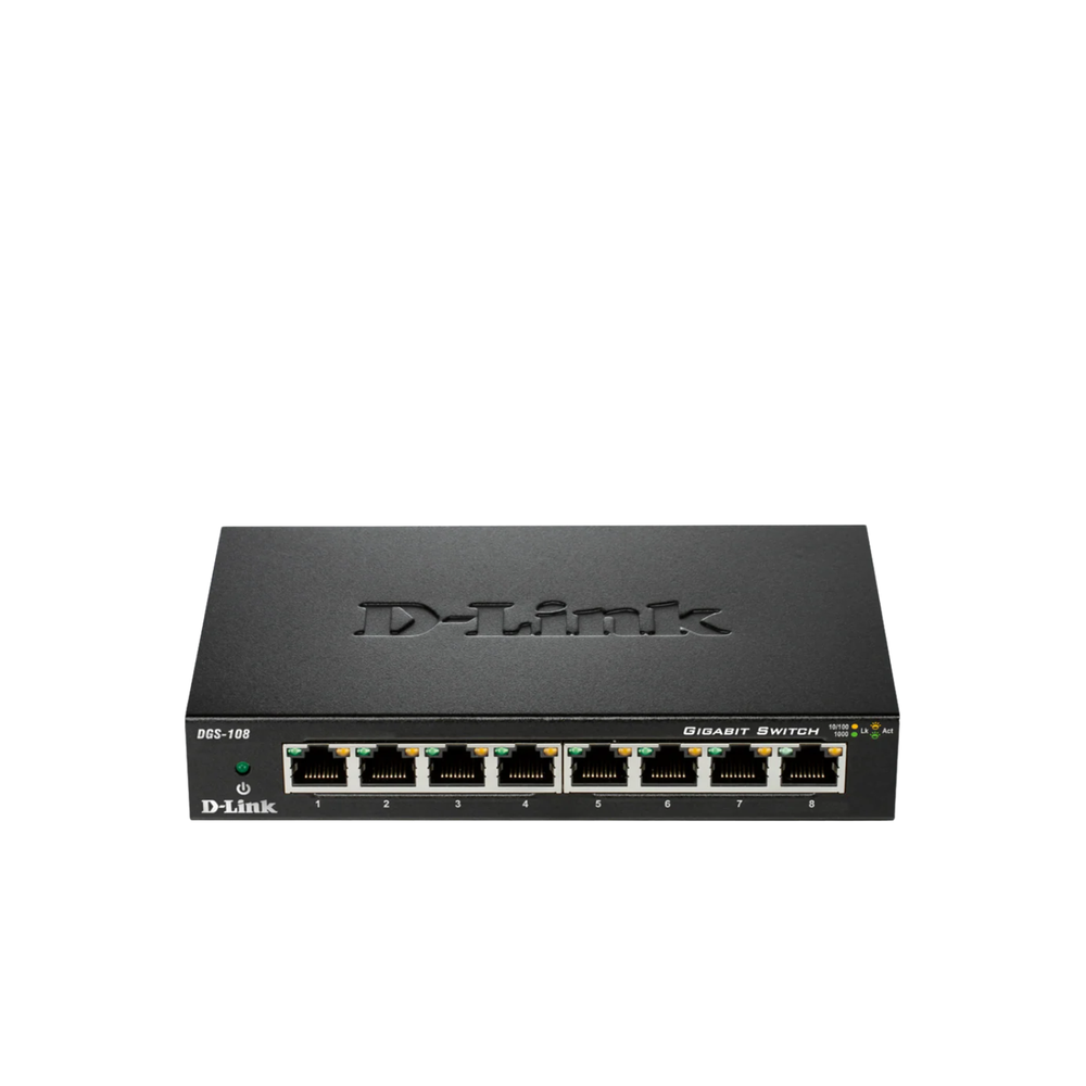D-Link DGS-108 | 8-Port Gigabit Unmanaged Desktop Switch – D-Link ...