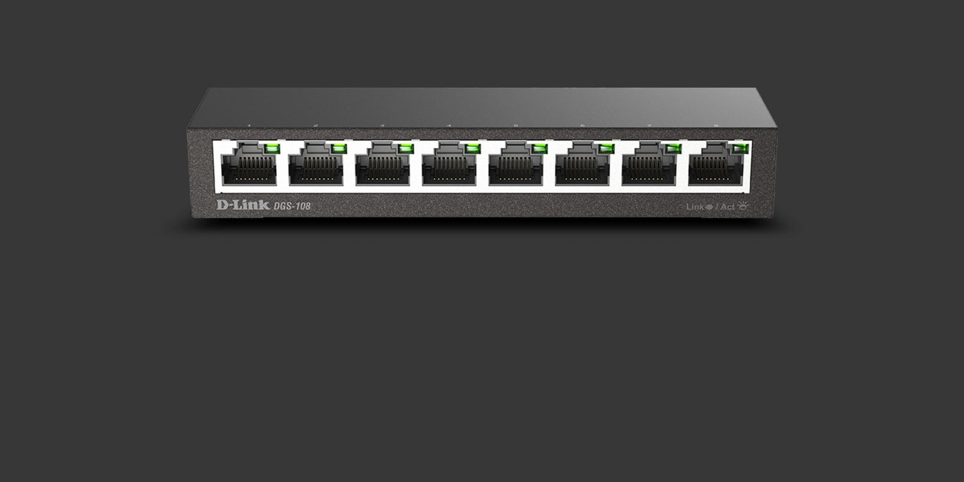 D-Link DGS-108 | 8-Port Gigabit Unmanaged Desktop Switch – D-Link ...