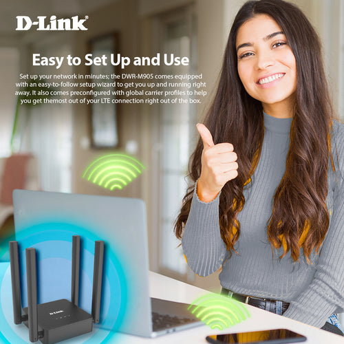 D-Link DWR-M905 | 4G LTE N300 Mobile Router with LAN & WAN – D-Link ...