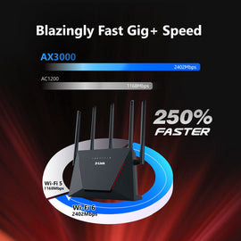 D-Link DIR-X3000Z | AX3000 Gigabit Wi-Fi 6 Mesh Router – D-Link ...